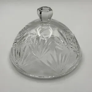 Holiday | Vintage Egg Shaped Cut Glass Pedestal Candy Dish Jar With Lid ...